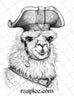 40 Pirate Animals Grayscale Coloring Pages Printable for Adults, PDF F ...