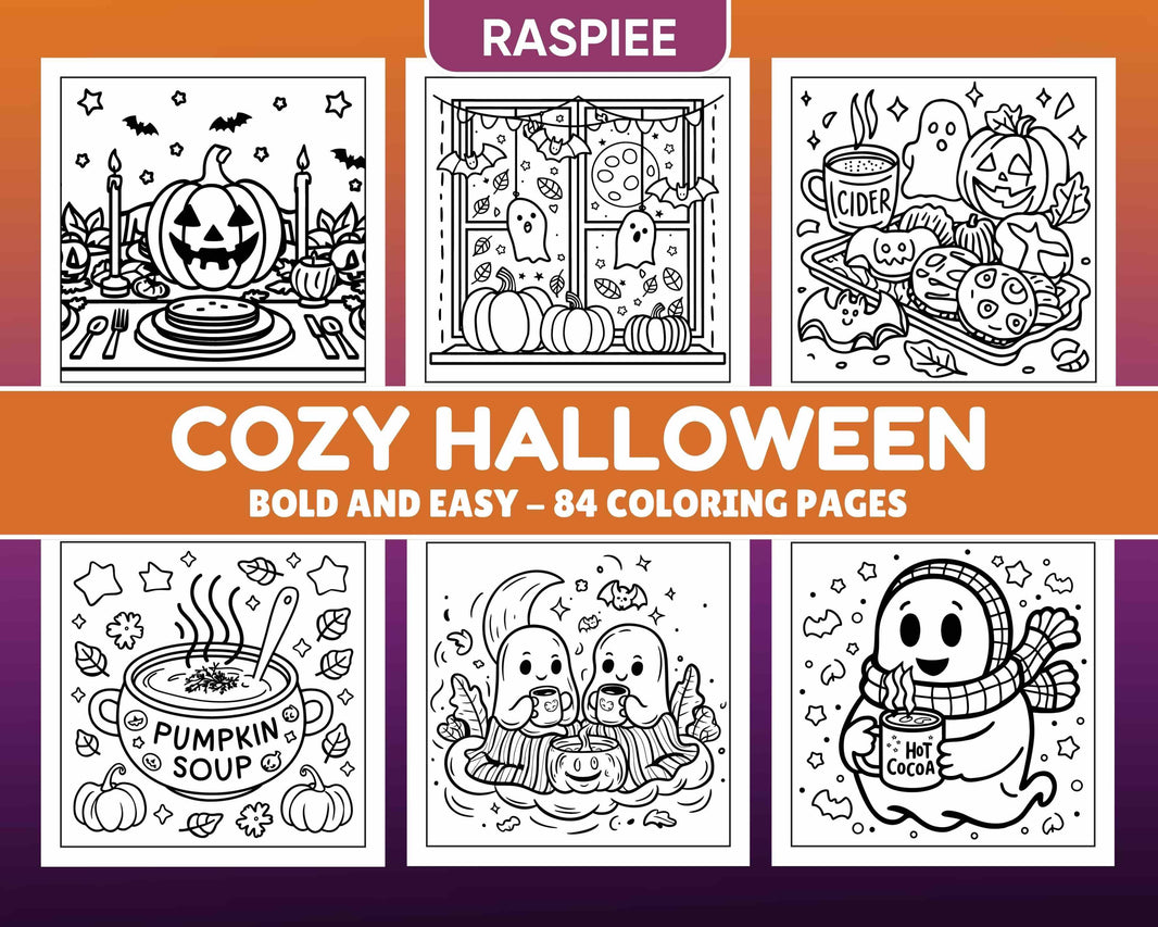 Halloween Coloring Pages for Adults | Spooky & Fun Designs – RASPIEE