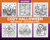Halloween Coloring Pages for Adults | Spooky & Fun Designs – RASPIEE