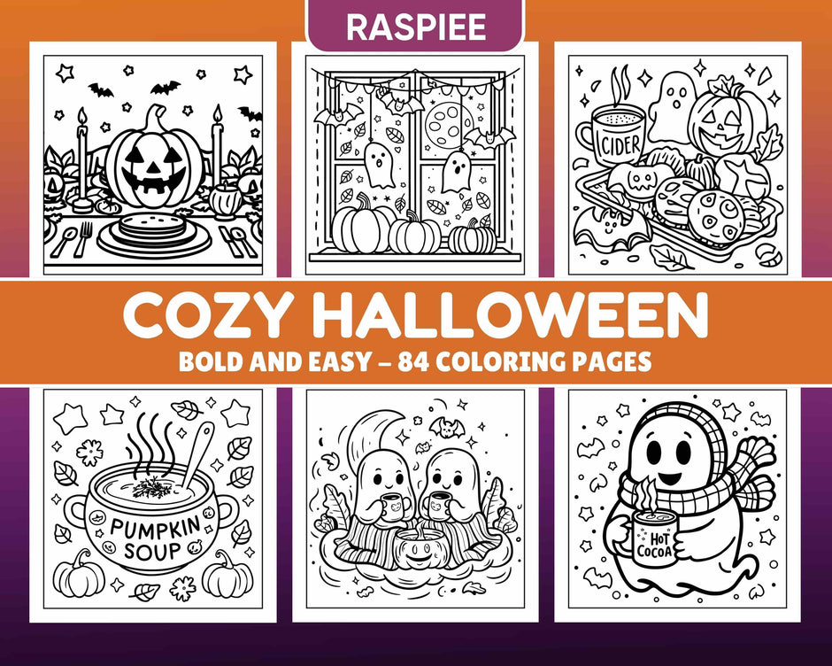 Halloween Coloring Pages for Adults | Spooky & Fun Designs – RASPIEE