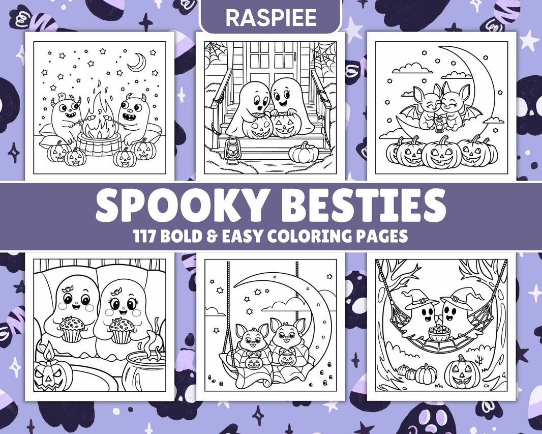 Bold & Easy Coloring Pages for All Ages | Simple Designs – RASPIEE