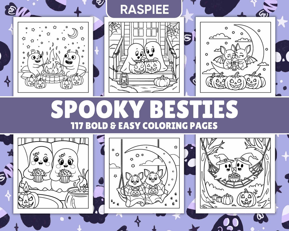 Bold & Easy Coloring Pages for All Ages | Simple Designs – RASPIEE