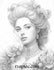 40 Baroque Women Portrait Grayscale Adult Coloring Pages Printable, PD ...