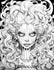 50 Spooky Miss Nightmare Grayscale Coloring Pages Printable for Adults ...