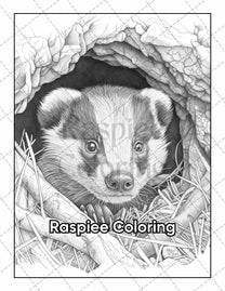 50 Baby Woodland Creatures Adult Coloring Pages Printable PDF Instant ...