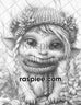 65 Fantasy Little Trolls Grayscale Adult Coloring Pages Printable PDF ...