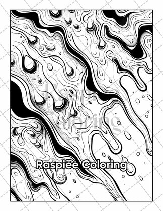50 Abstract Art Adult Coloring Pages Printable PDF Instant Download ...