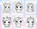 150 Adorable Kawaii Unicorn Printable Coloring Pages for Kids, Printab ...
