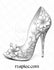 40 Flower Wedding Shoes Grayscale Coloring Pages Printable for Adults ...