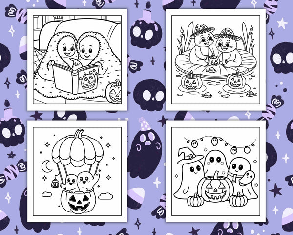 117 Bold and Easy Spooky Besties Halloween Coloring Pages – RASPIEE