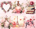 Happy Valentine's Day Clipart Bundle, 80 PNG High-Res Files for Commer ...