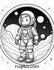 50 Cute Astronaut Adventures Coloring Pages Printable for Kids, PDF Fi ...