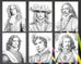50 Baroque Man Portrait Grayscale Graysale Coloring Pages Printable fo ...