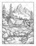 101 Relaxing Landscapes Grayscale Adult Coloring Pages Printable PDF I ...