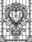 55 Gothic Valentines Day Grayscale Adult Coloring Pages, Printable PDF ...