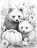 Autumn Animals Grayscale Coloring Pages for Adults and Kids, Printable ...