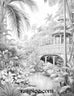 52 Tropical Oasis Grayscale Coloring Pages Printable for Adults, PDF F ...