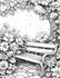 Free Spring Time Grayscale Adult Coloring Pages, Printable PDF Instant ...