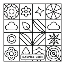 50 Bold and Easy Comfy Patterns Coloring Pages – RASPIEE