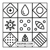 50 Bold and Easy Comfy Patterns Coloring Pages – RASPIEE
