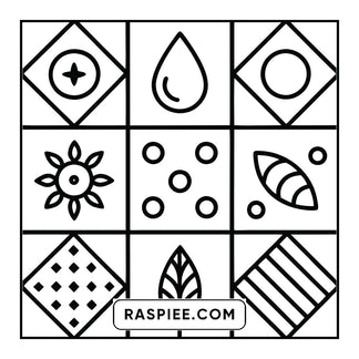 50 Bold and Easy Comfy Patterns Coloring Pages – RASPIEE