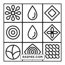 50 Bold and Easy Comfy Patterns Coloring Pages – RASPIEE