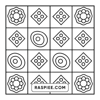 50 Bold and Easy Comfy Patterns Coloring Pages – RASPIEE