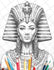 35 Ancient Egyptian Queens Coloring Book Printable for Adults, Graysca ...