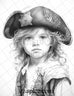 55 Adorable Pirates Grayscale Coloring Pages Printable for Adults, PDF ...