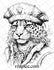 40 Pirate Animals Grayscale Coloring Pages Printable for Adults, PDF F ...