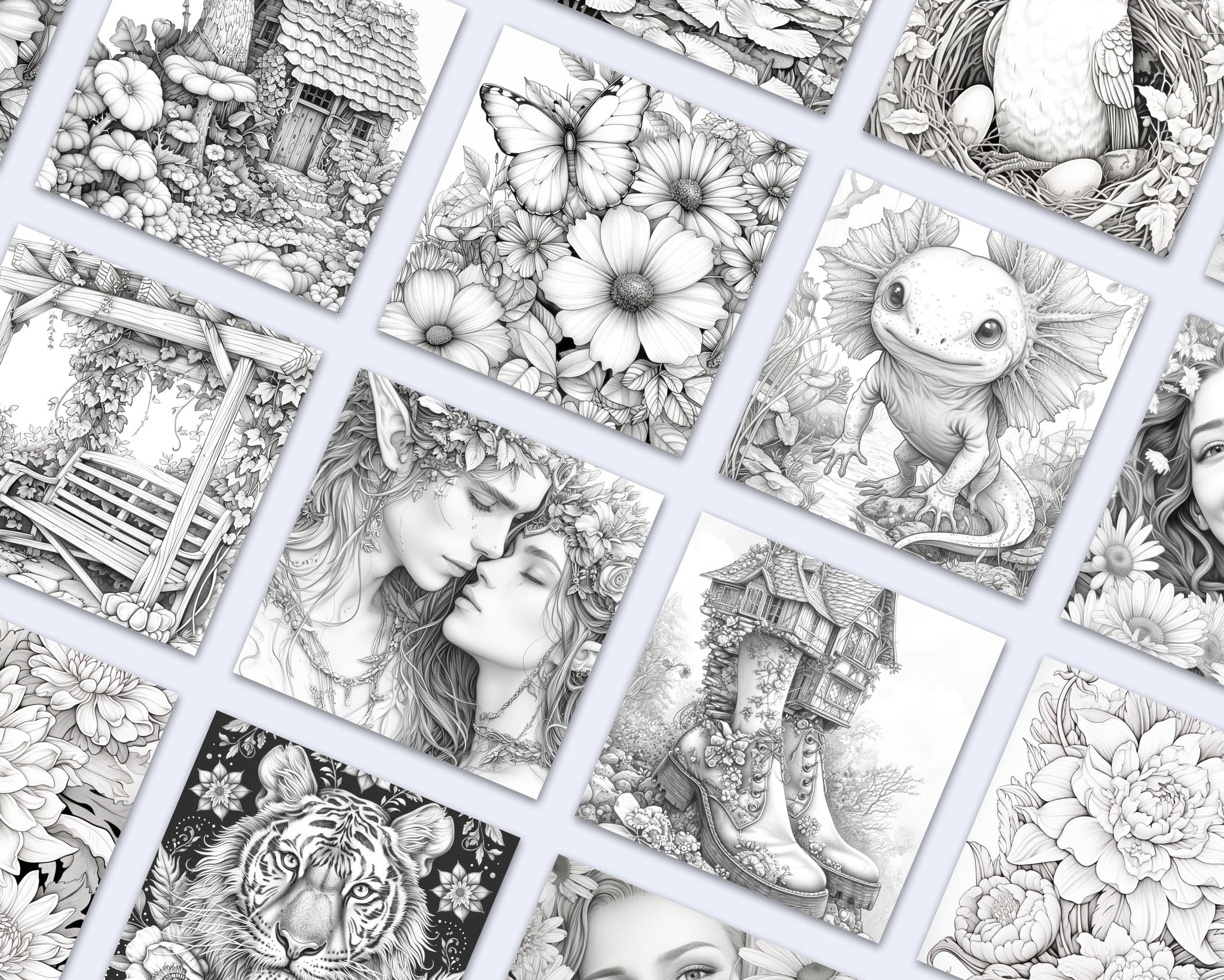 Adult Coloring Pages Entire Whole Shop Bundle Over 30,000+ Designs Lif ...