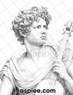 52 Mythology Gods Grayscale Coloring Pages for Adults, Printable PDF I ...