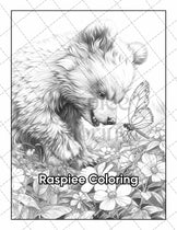 50 Baby Woodland Creatures Adult Coloring Pages Printable PDF Instant ...