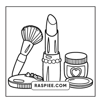 63 Bold and Easy Cosmetics Coloring Pages Printable PDF for Kids Adults ...