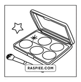 63 Bold and Easy Cosmetics Coloring Pages Printable PDF for Kids Adults ...