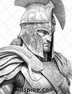 52 Mythology Gods Grayscale Coloring Pages for Adults, Printable PDF I ...