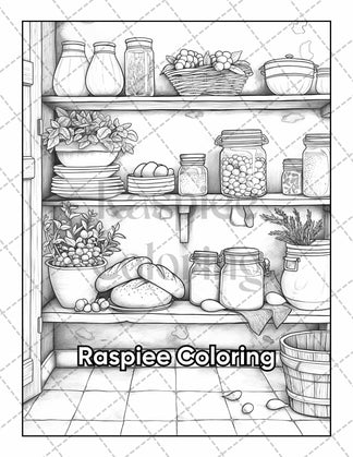 50 Country Farm Scenes Adult Coloring Pages Printable PDF Instant Down ...
