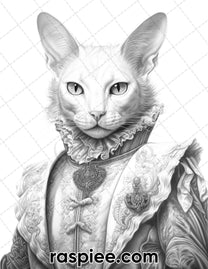 80 Gothic Animals Grayscale Adult Coloring Pages, Printable PDF Instan ...