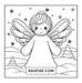 72 Bold and Easy Cute Christmas Coloring Pages for Kids & Adults – RASPIEE