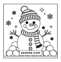 72 Bold and Easy Cute Christmas Coloring Pages for Kids & Adults – RASPIEE