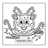 72 Bold and Easy Cute Christmas Coloring Pages for Kids & Adults – RASPIEE
