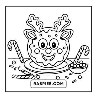 72 Bold and Easy Cute Christmas Coloring Pages for Kids & Adults – RASPIEE