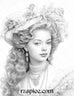 40 Baroque Women Portrait Grayscale Adult Coloring Pages Printable, PD ...