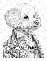 50 Dogs Dressed Up Adult Coloring Pages Printable PDF Instant Download ...