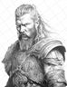 55 Viking Warriors Portrait Grayscale Coloring Pages Printable for Adu ...