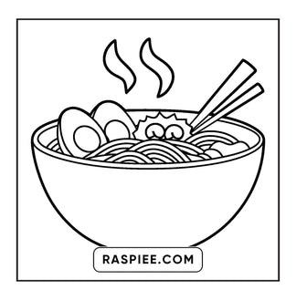 80 Bold and Easy Japanese Food Coloring Pages for Kids & Adults – RASPIEE