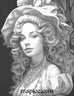 40 Baroque Women Portrait Grayscale Adult Coloring Pages Printable, PD ...