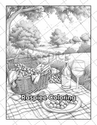 50 Country Farm Scenes Adult Coloring Pages Printable PDF Instant Down ...