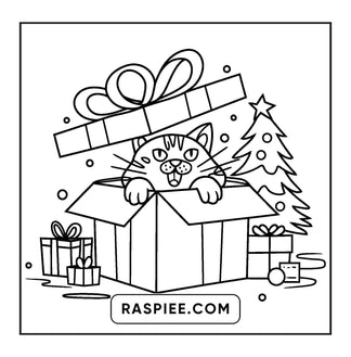 90 Bold and Easy Merry Christmas Coloring Pages for Kids & Adults – RASPIEE
