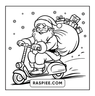 90 Bold and Easy Merry Christmas Coloring Pages for Kids & Adults – RASPIEE
